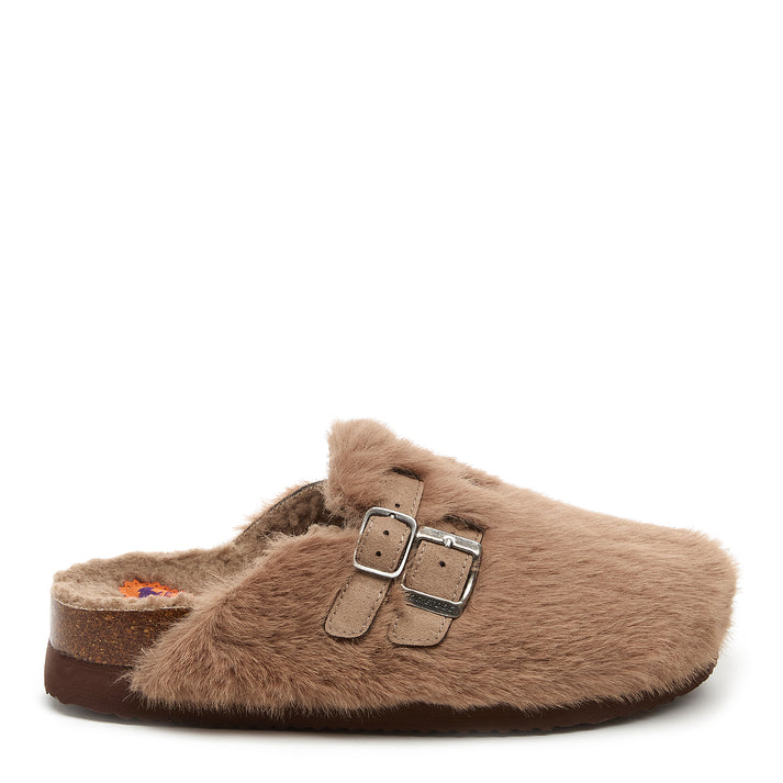 Rocket Dog Womens Abel Plus Fuzzy Taupe Mule – Rocket Dog®