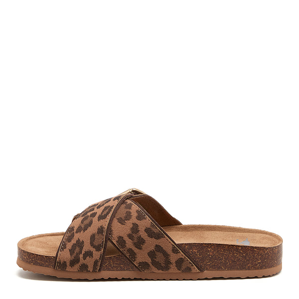 Rocket Dog Women’s Annie Tan Leopard Print Slide Sandal – Rocket Dog®